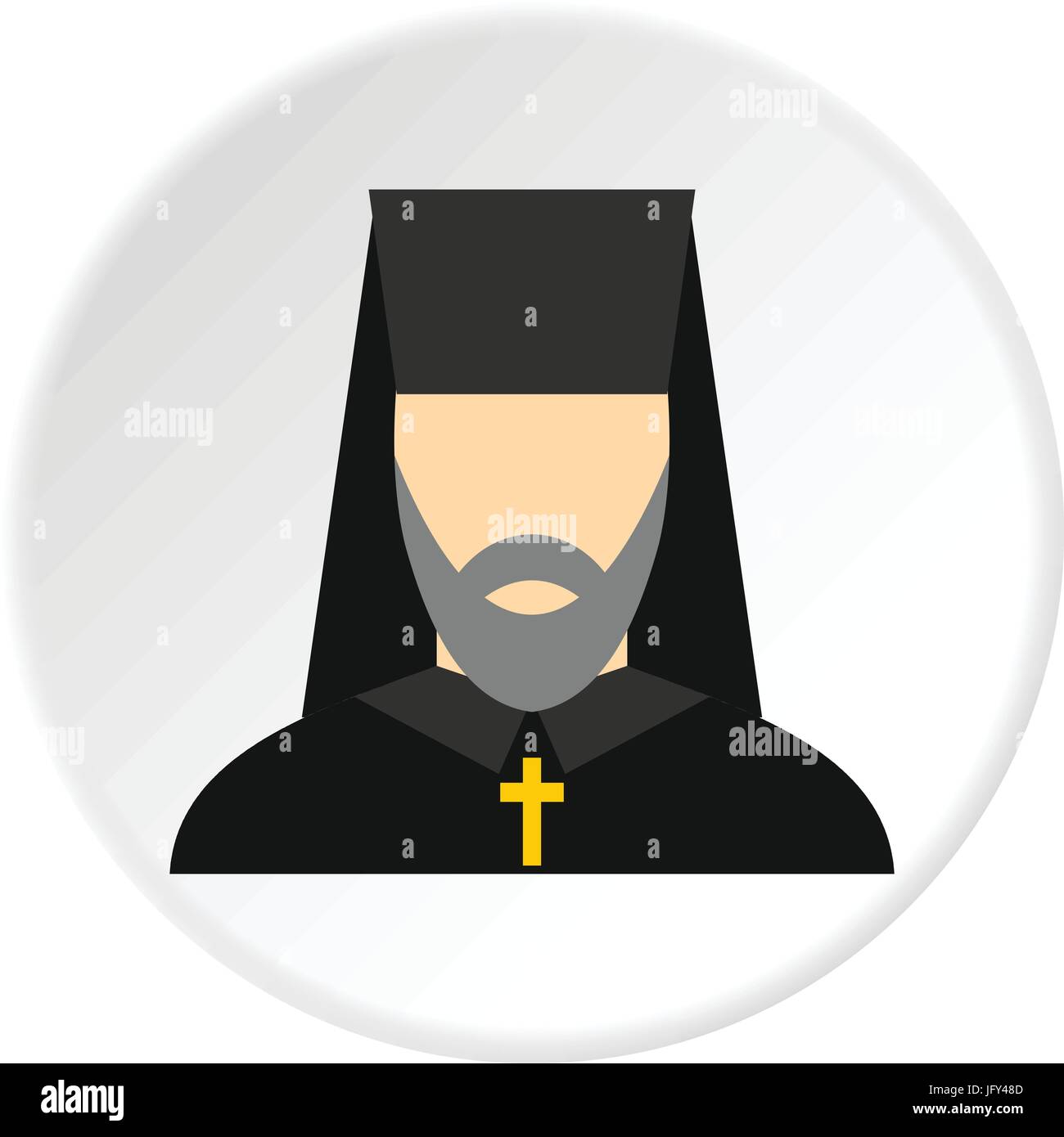 Orthodox priest icon circle Stock Vector Image & Art - Alamy