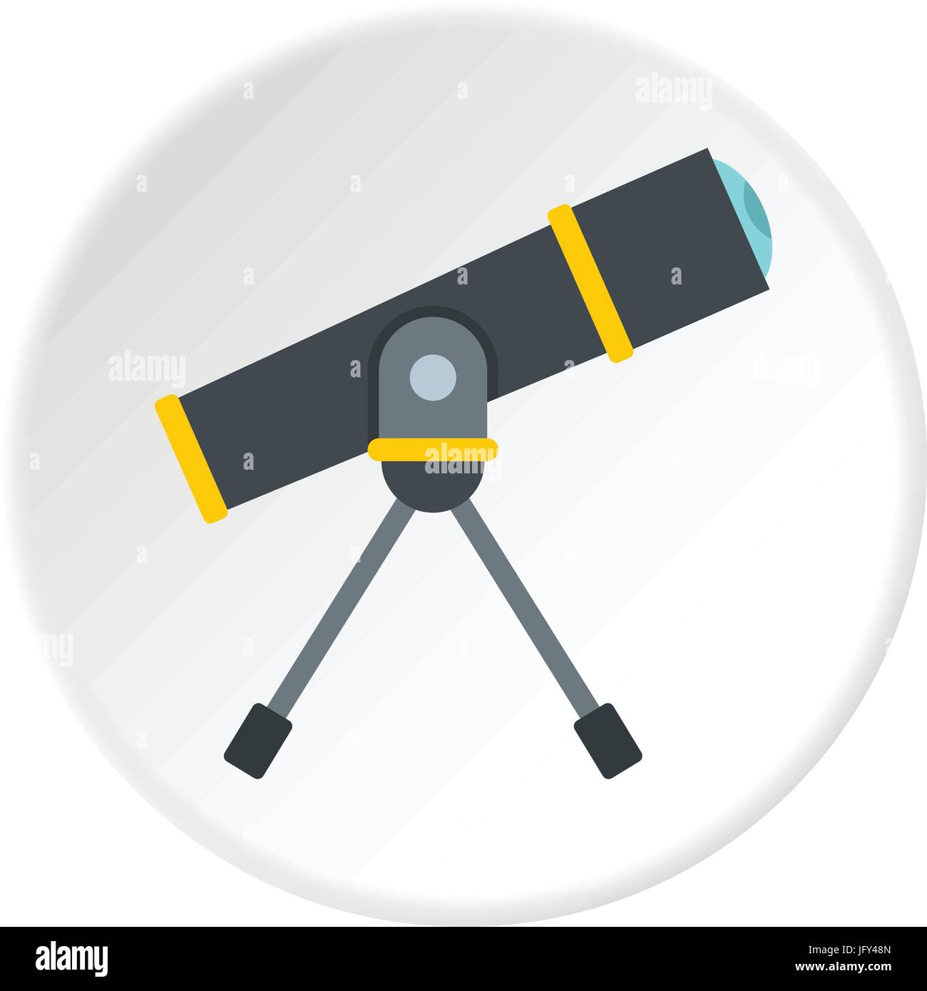 Telescope icon circle Stock Vector Image & Art - Alamy