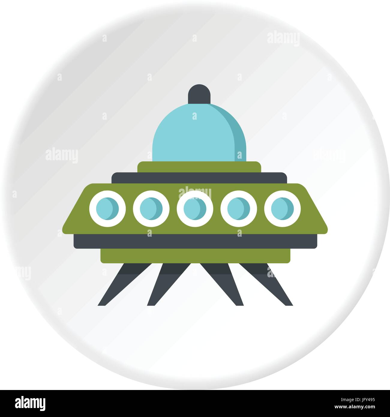 Alien spaceship icon circle Stock Vector Image & Art - Alamy