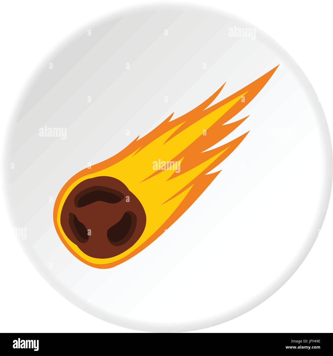 Flame meteorite icon circle Stock Vector Image & Art - Alamy