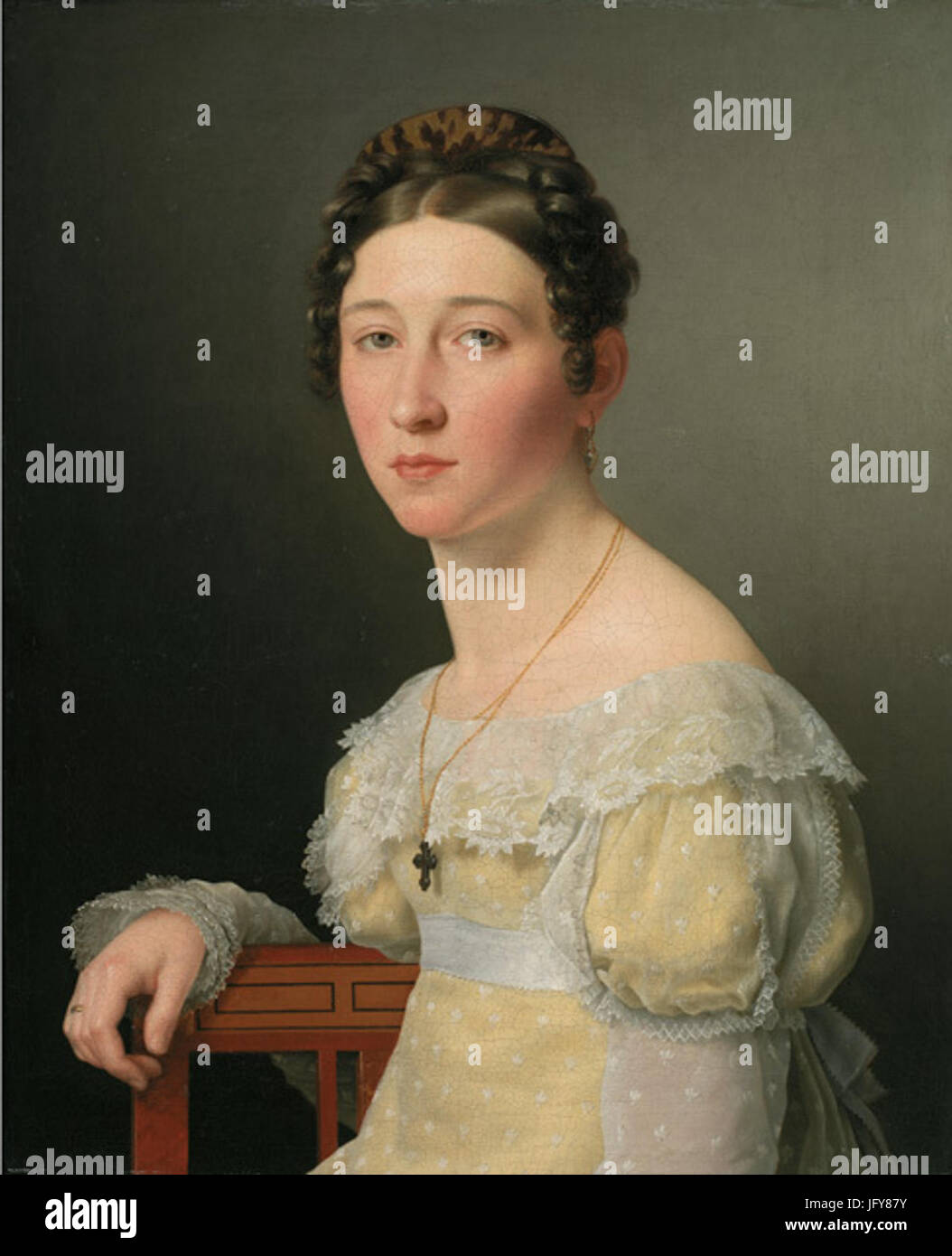 Eckersberg CW - Emilie Henriette Massmann gift 1824 med kammerjunker ... Eckersberg CW - Emilie Henriette Massmann gift 1824 med kammerjunker ...