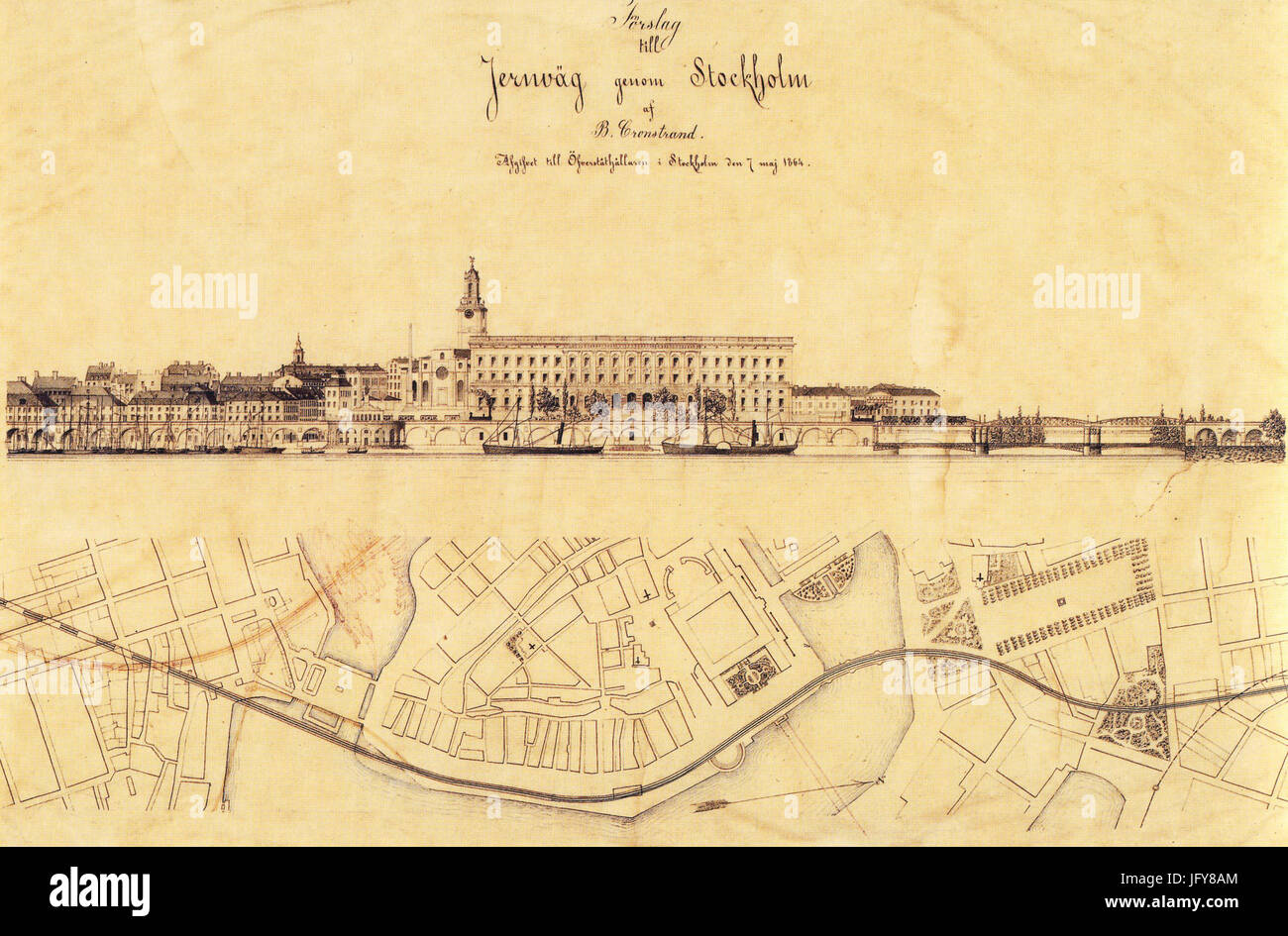 Cronstrand 1864 förslag Stock Photo - Alamy