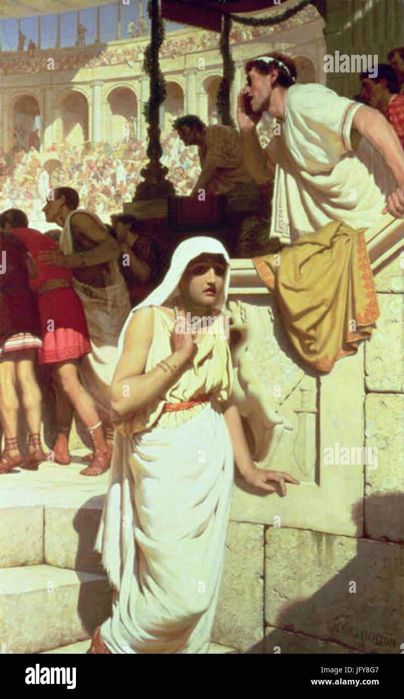 Edmund Blair Leighton - The Gladiator s Wife Stock Photo - Alamy