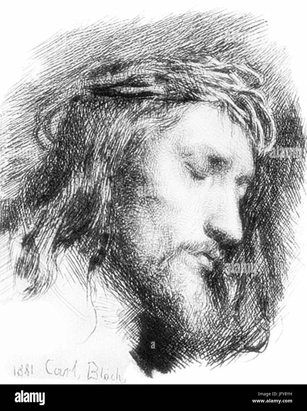 Crown of Thorns Carl Bloch Stock Photo - Alamy