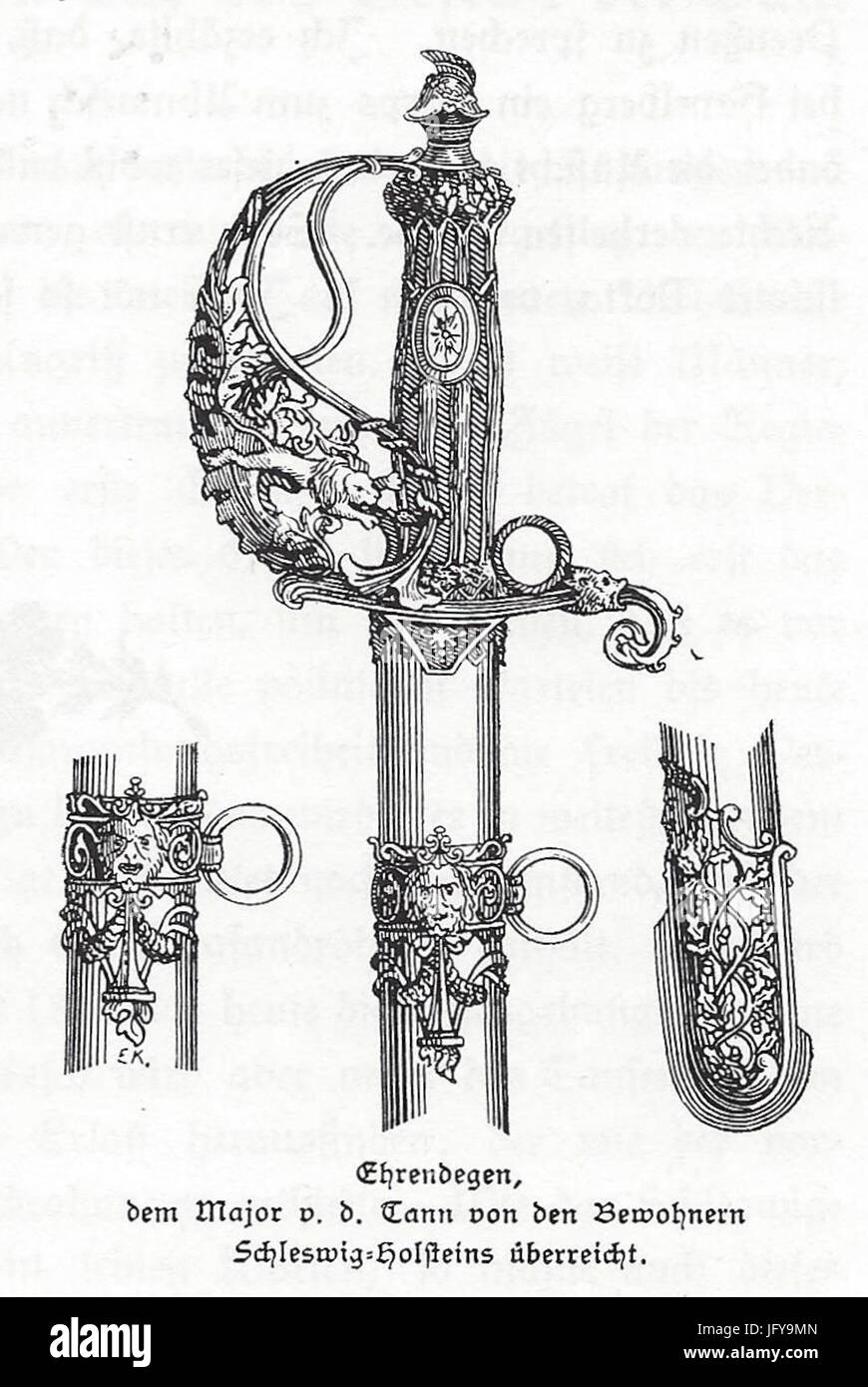 Ehrendegen für Major von der Tann Stock Photo - Alamy