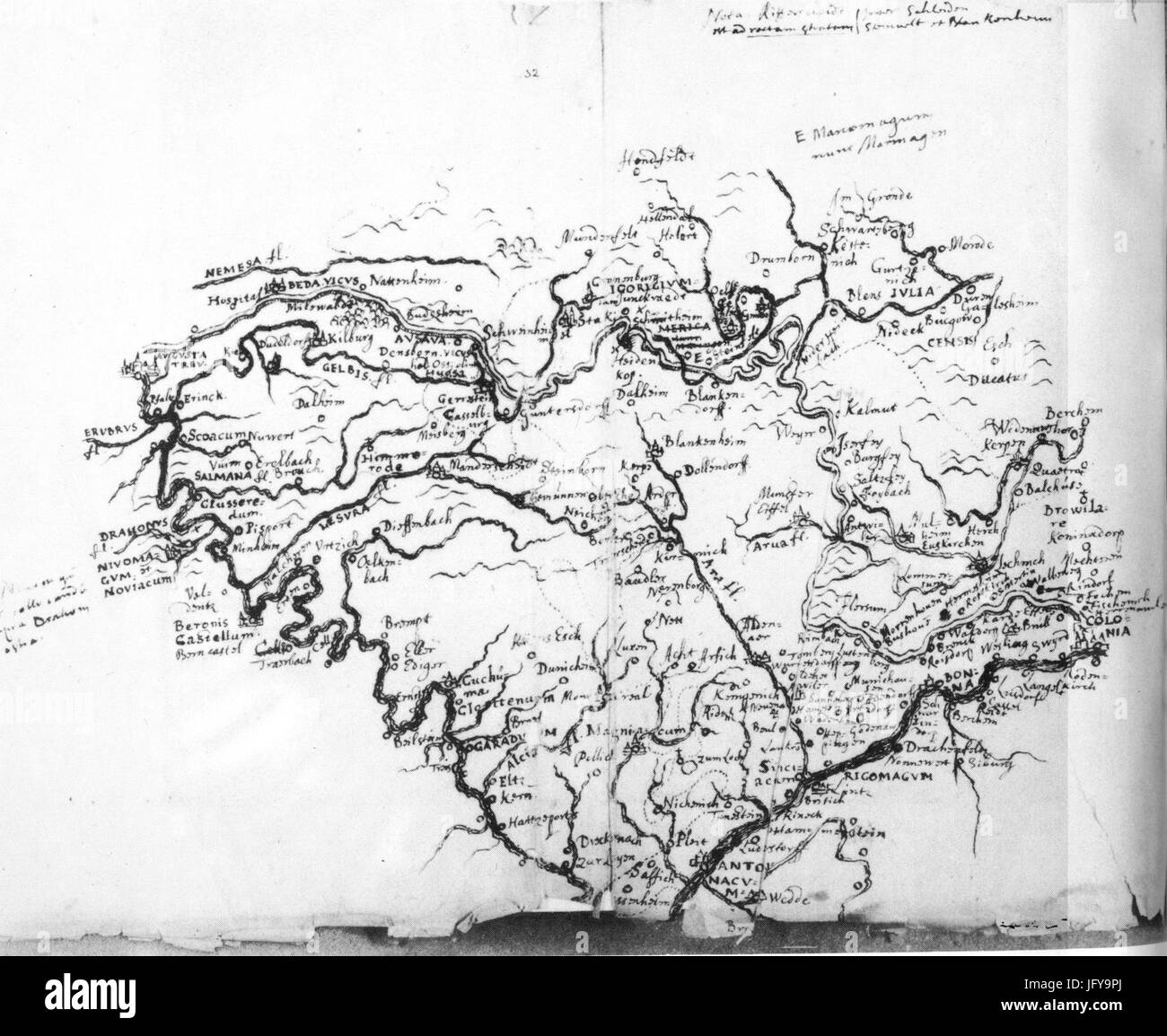 Eifelkarte von Wiltheim Stock Photo - Alamy