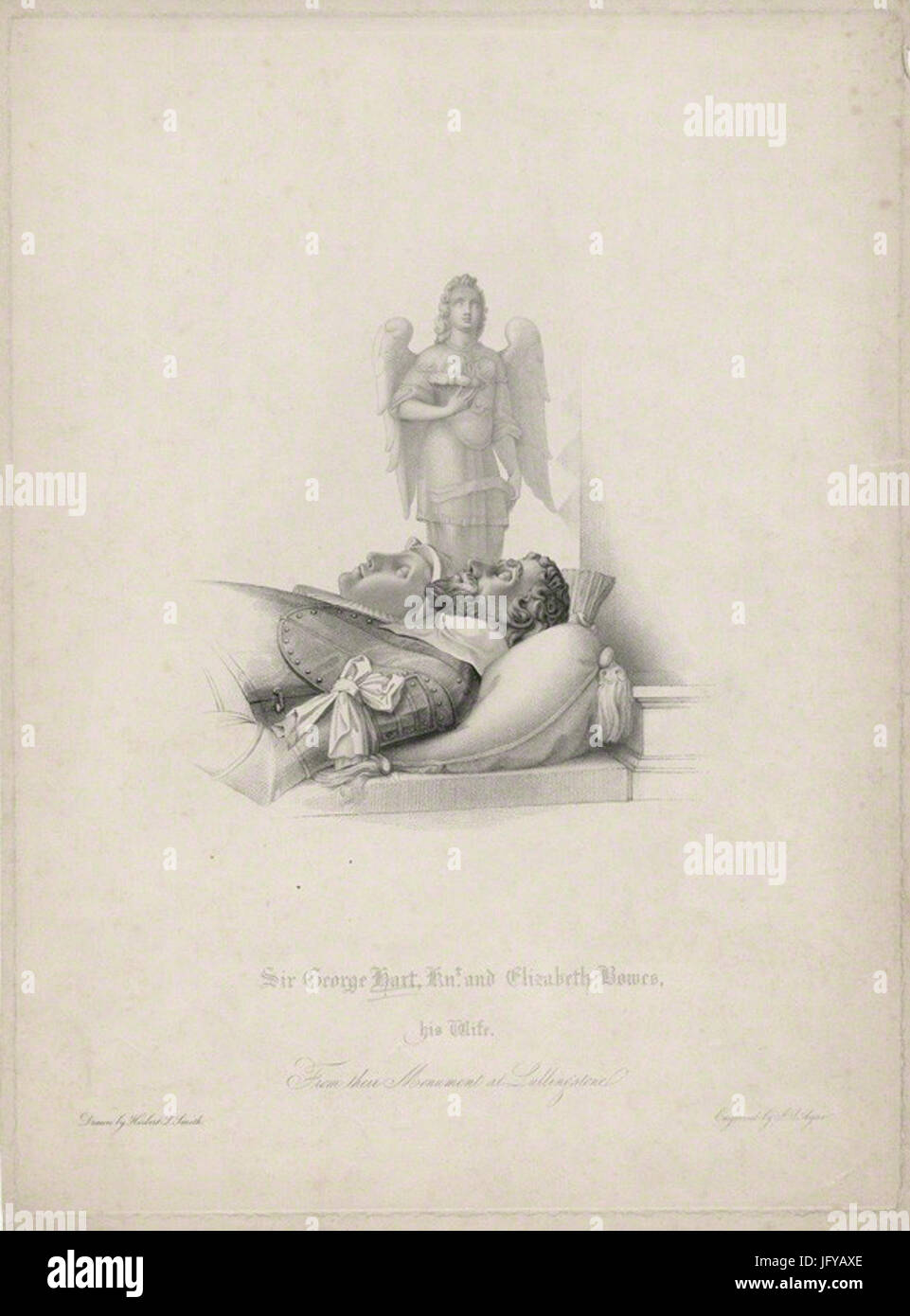 Elizabeth Hart (née Bowes); Sir George Hart by John Samuel Agar, after ...