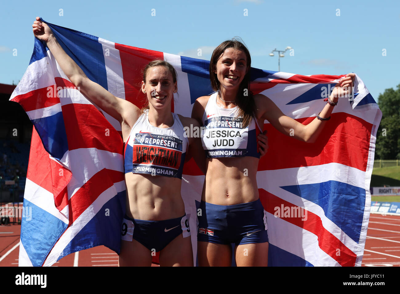 Laura Weightman celebrates winning the Women's 1500 Metres Final ...