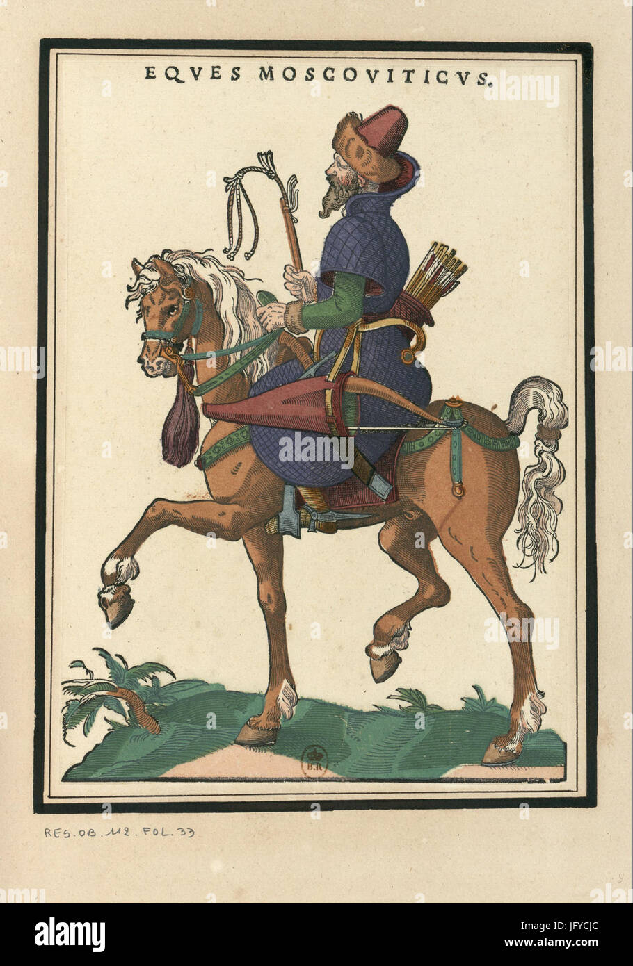 Ensemble de gravures de costumes d'Ecosse du XVIe siècle.f Stock Photo ...