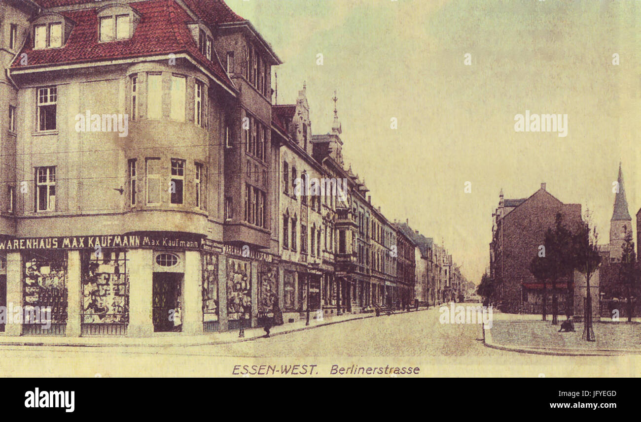 Essen, Berliner Straße 1917 Stock Photo - Alamy