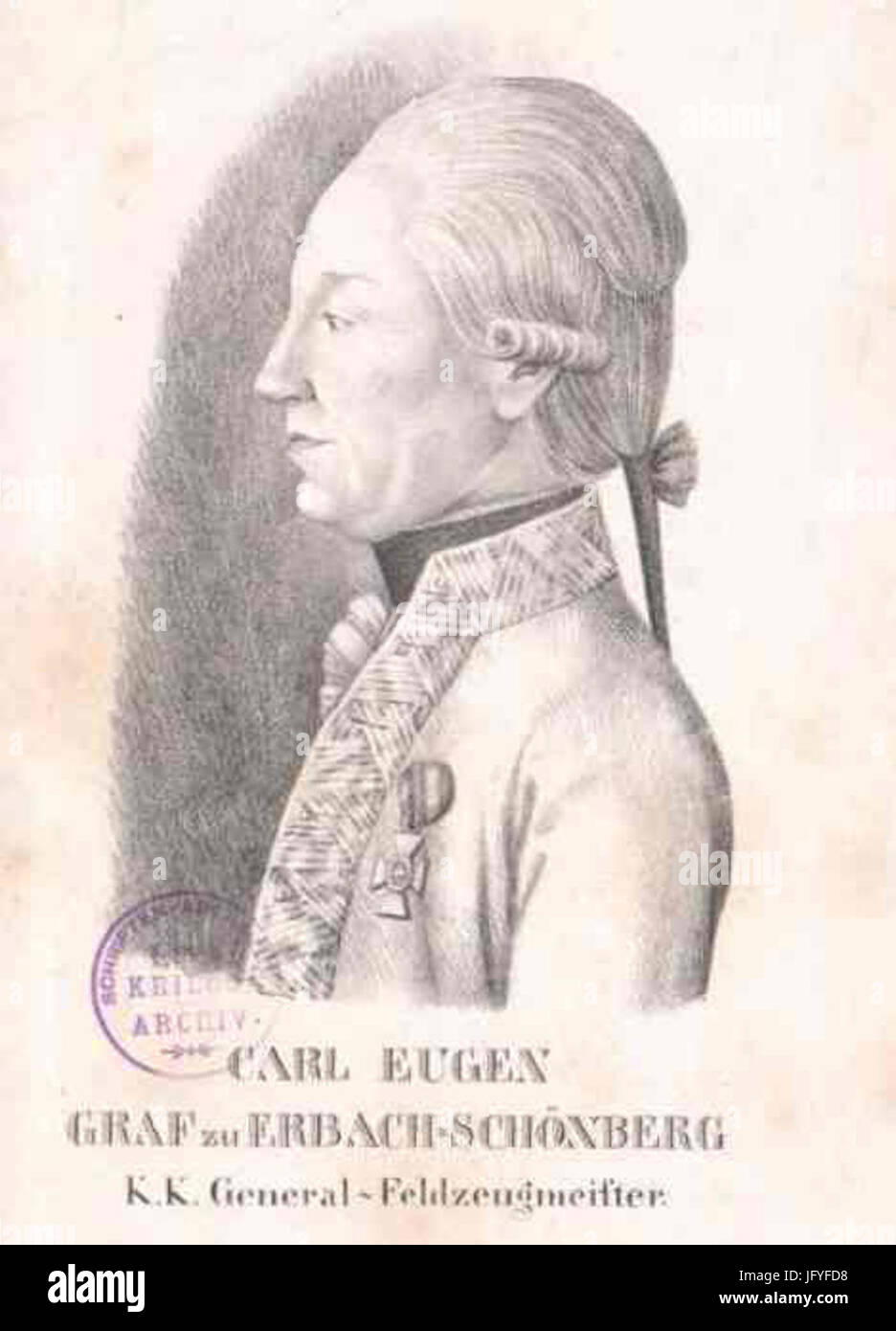 Eugen Karl Graf zu Erbach-Schönberg Stock Photo - Alamy