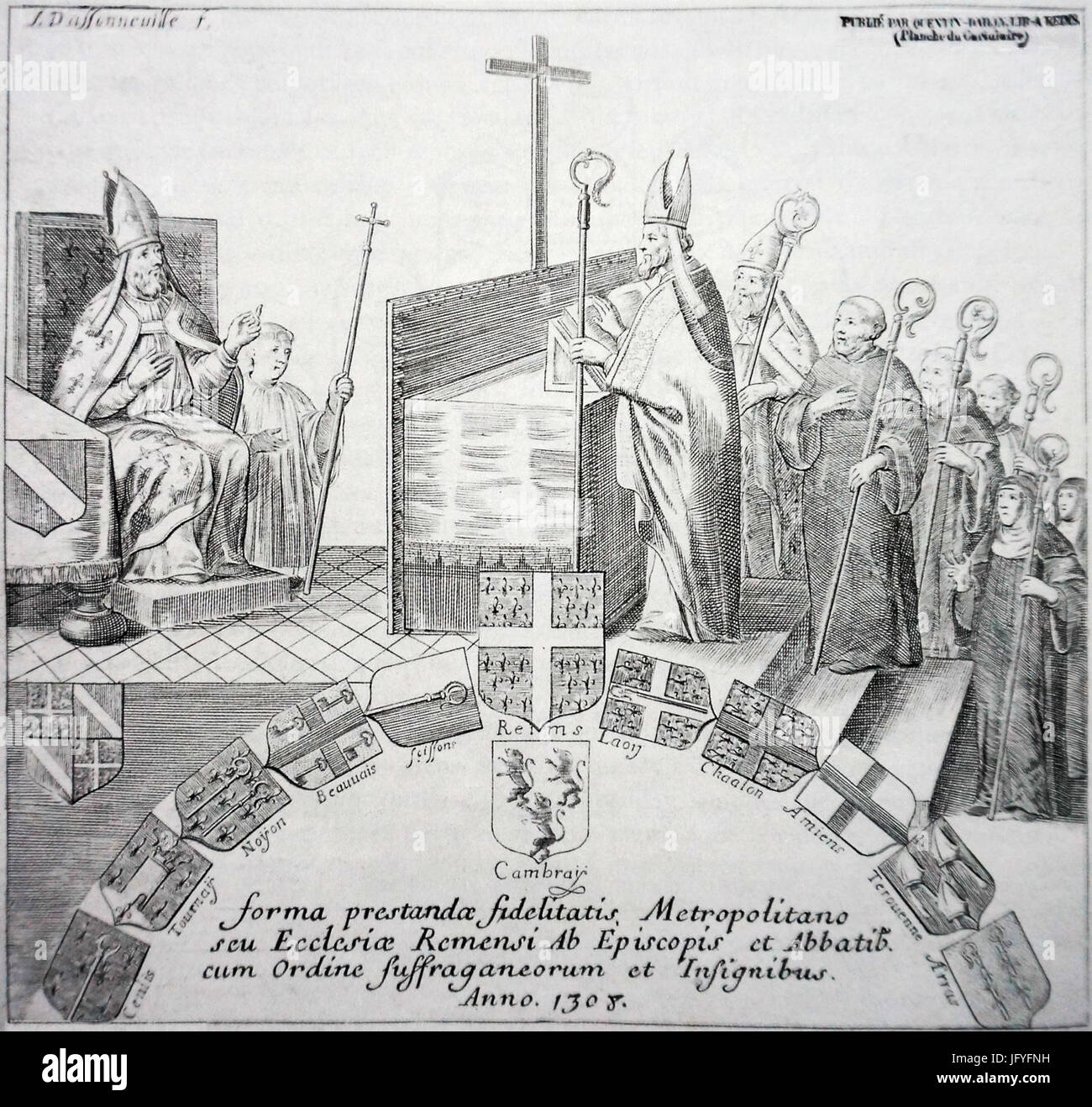 Eveques abbesses et abbés suffragants Stock Photo - Alamy