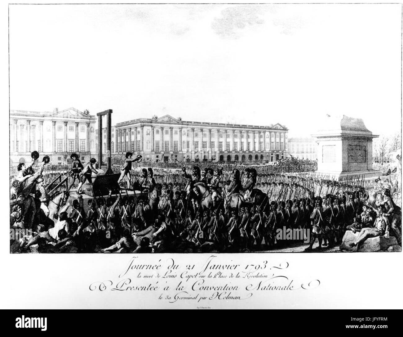 Exécution de Louis XVI Helman Stock Photo - Alamy