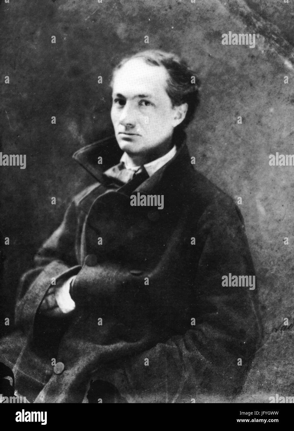 Félix Nadar 1820-1910 portraits Charles Baudelaire 1 Stock Photo - Alamy