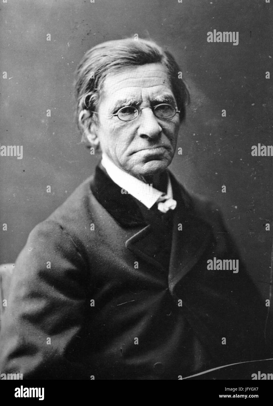 Félix Nadar 1820-1910 portraits Emile Littré Stock Photo - Alamy