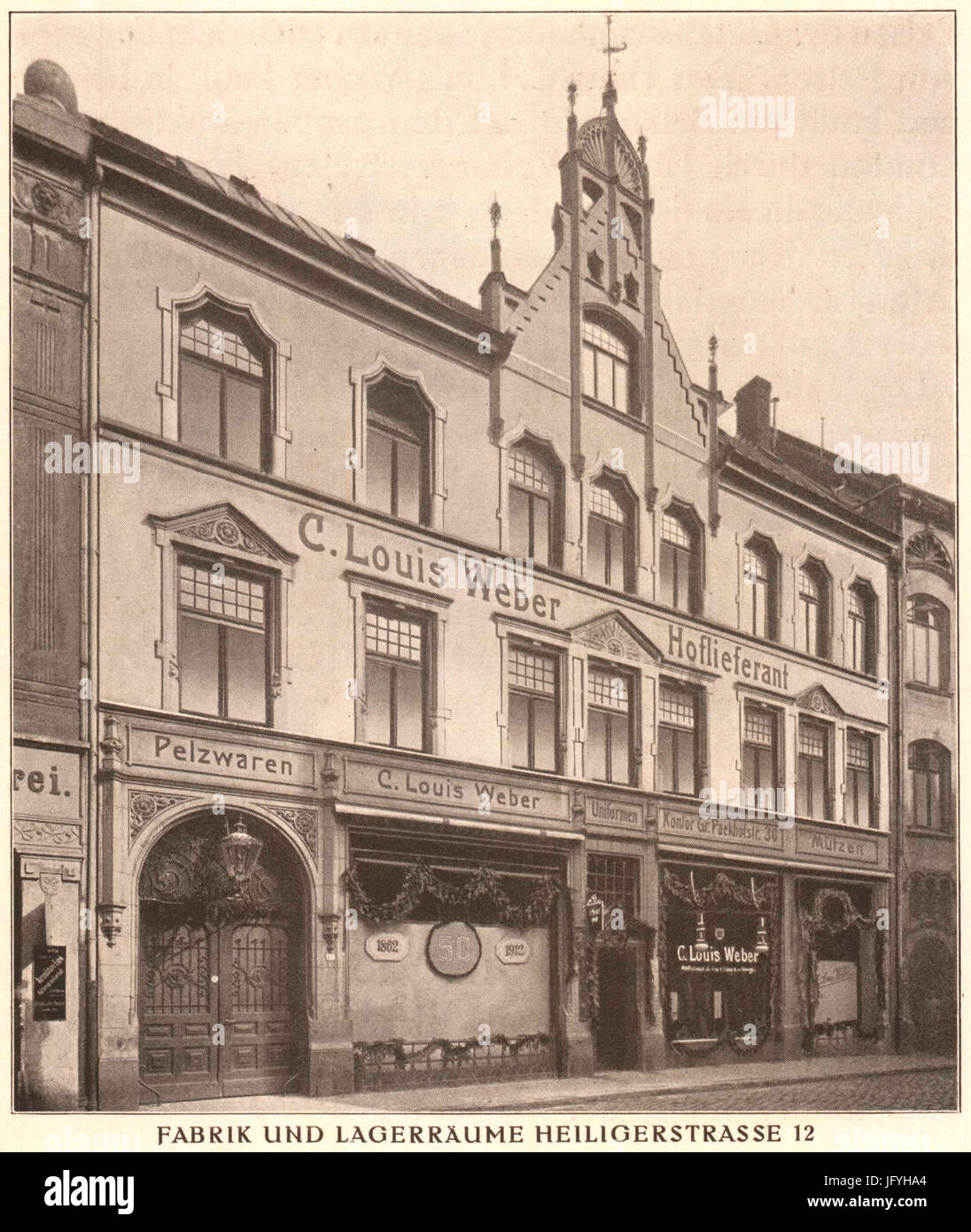 Fünfzig Jahre C. Louis Weber, Hannover (25) Ausschnitt Stock Photo - Alamy