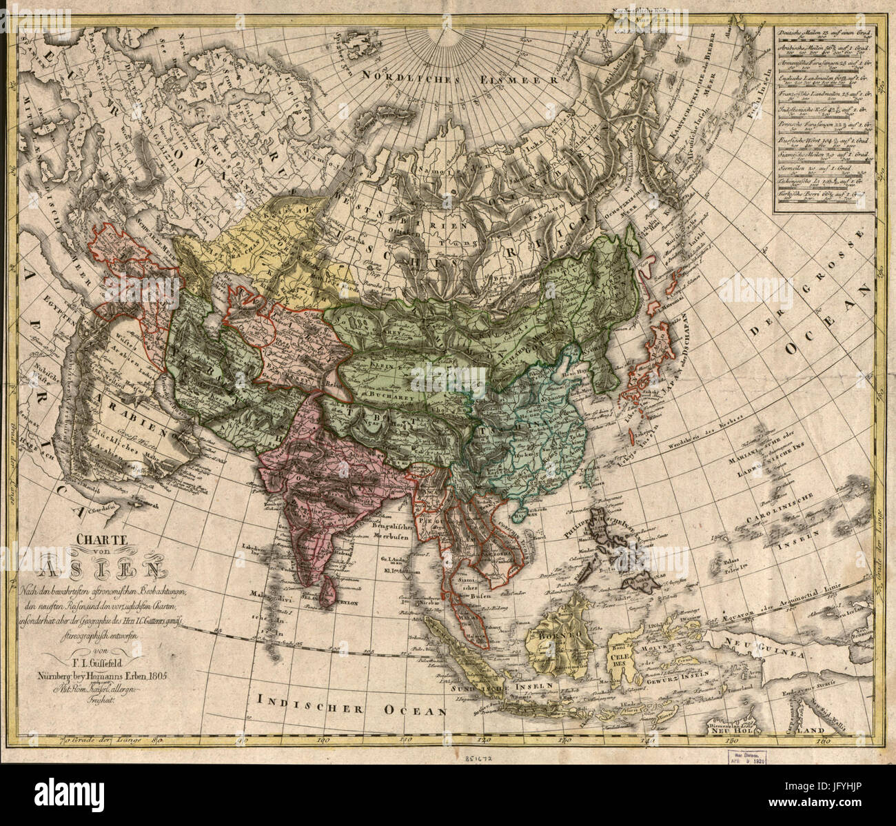 Map of 1805 hi-res stock photography and images - Alamy