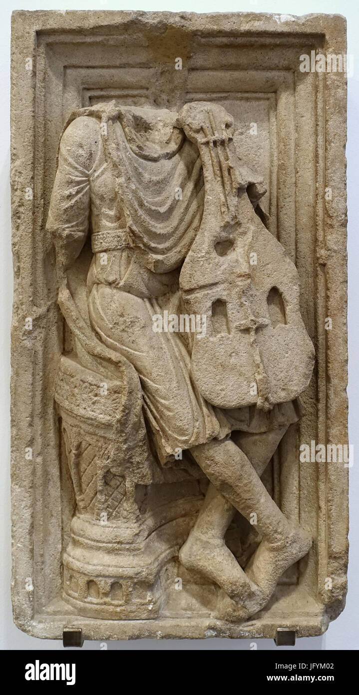 Fiddler, by the circle of the Samson master, Cologne, c. 1200 ...