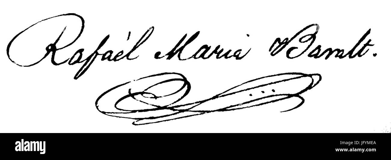 Firma Rafael María Baralt 62 Stock Photo - Alamy