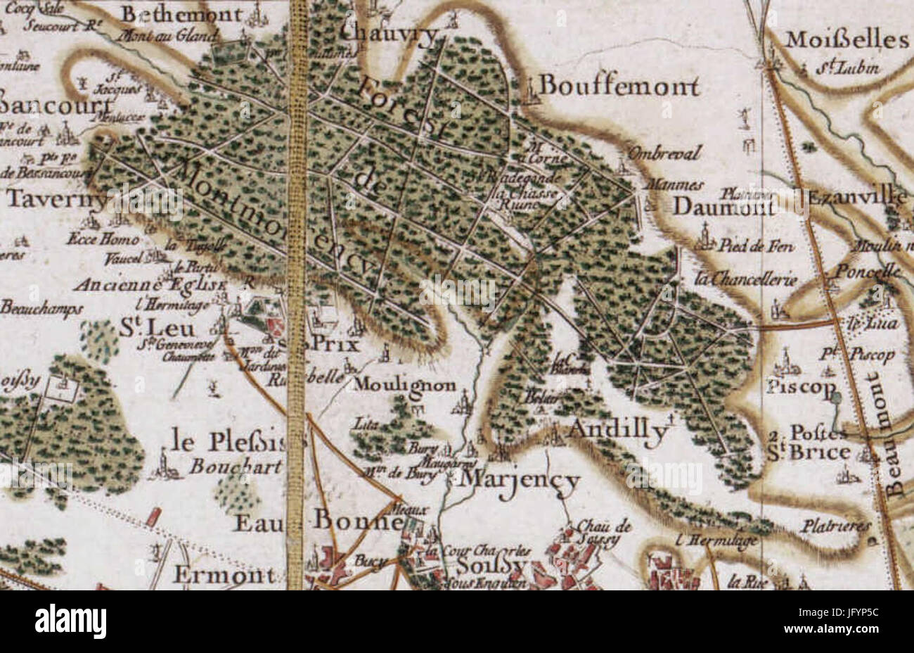 Montmorency map hi-res stock photography and images - Alamy