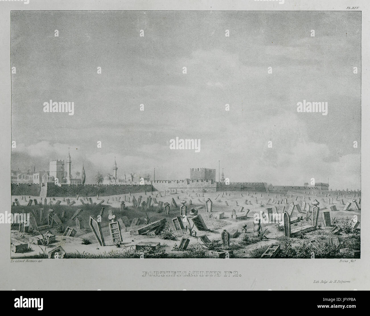 ‘Fortifications n 2’ is a detailed drawing by Bernard Eugène Antoine ...