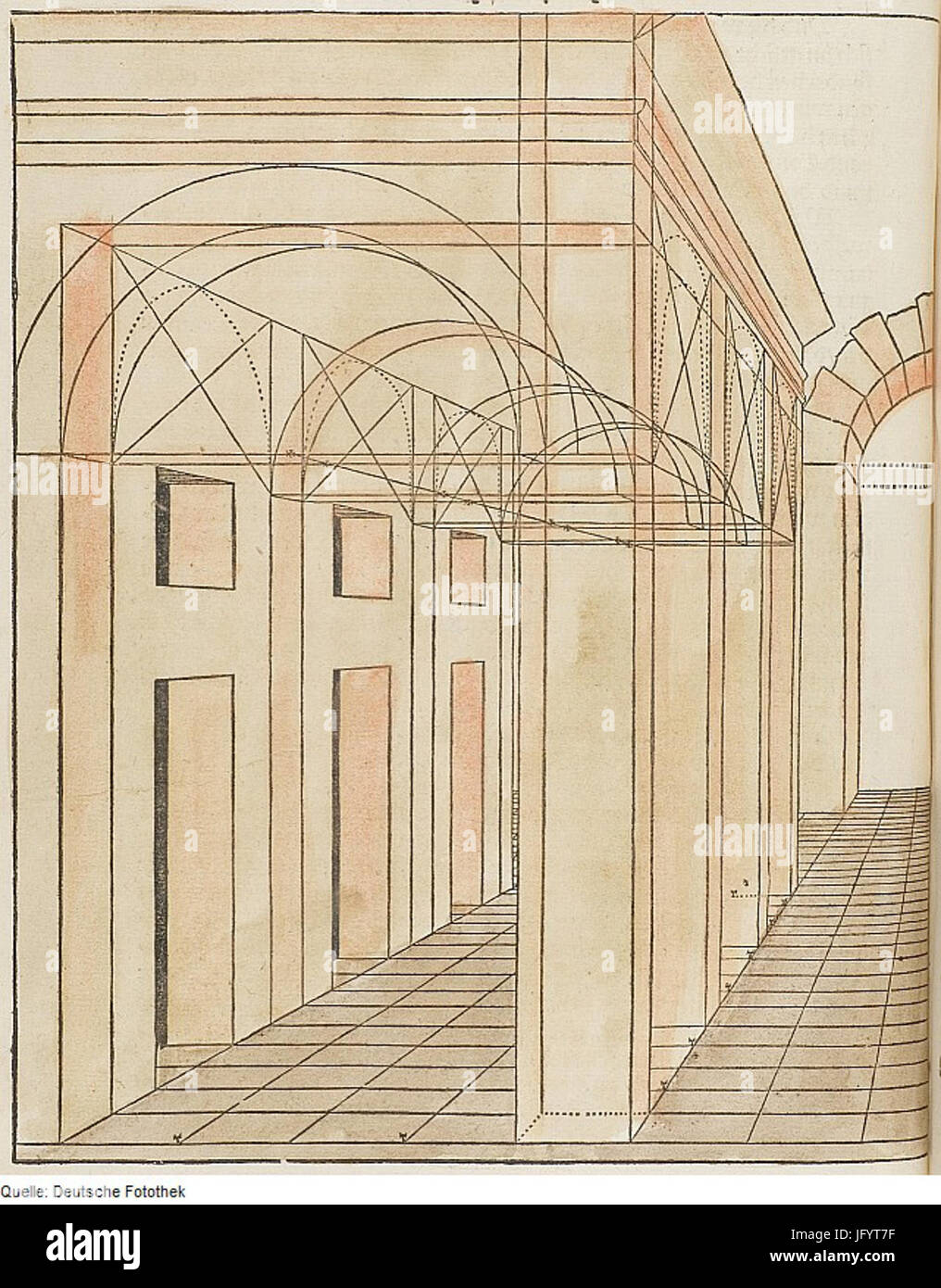 Fotothek df tg 0000086 Architektur 5E Geometrie 5E Perspektive 5E Gewölbe Stock Photo - Alamy