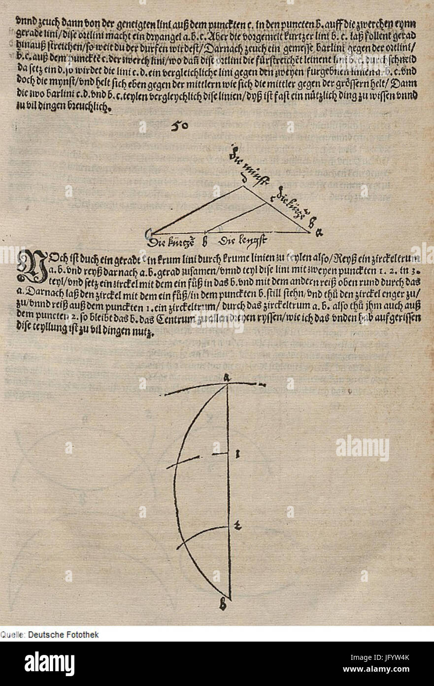 Fotothek df tg 0000688 Geometrie 5E Dreieck 5E Strecke 5E Kreis Stock ...