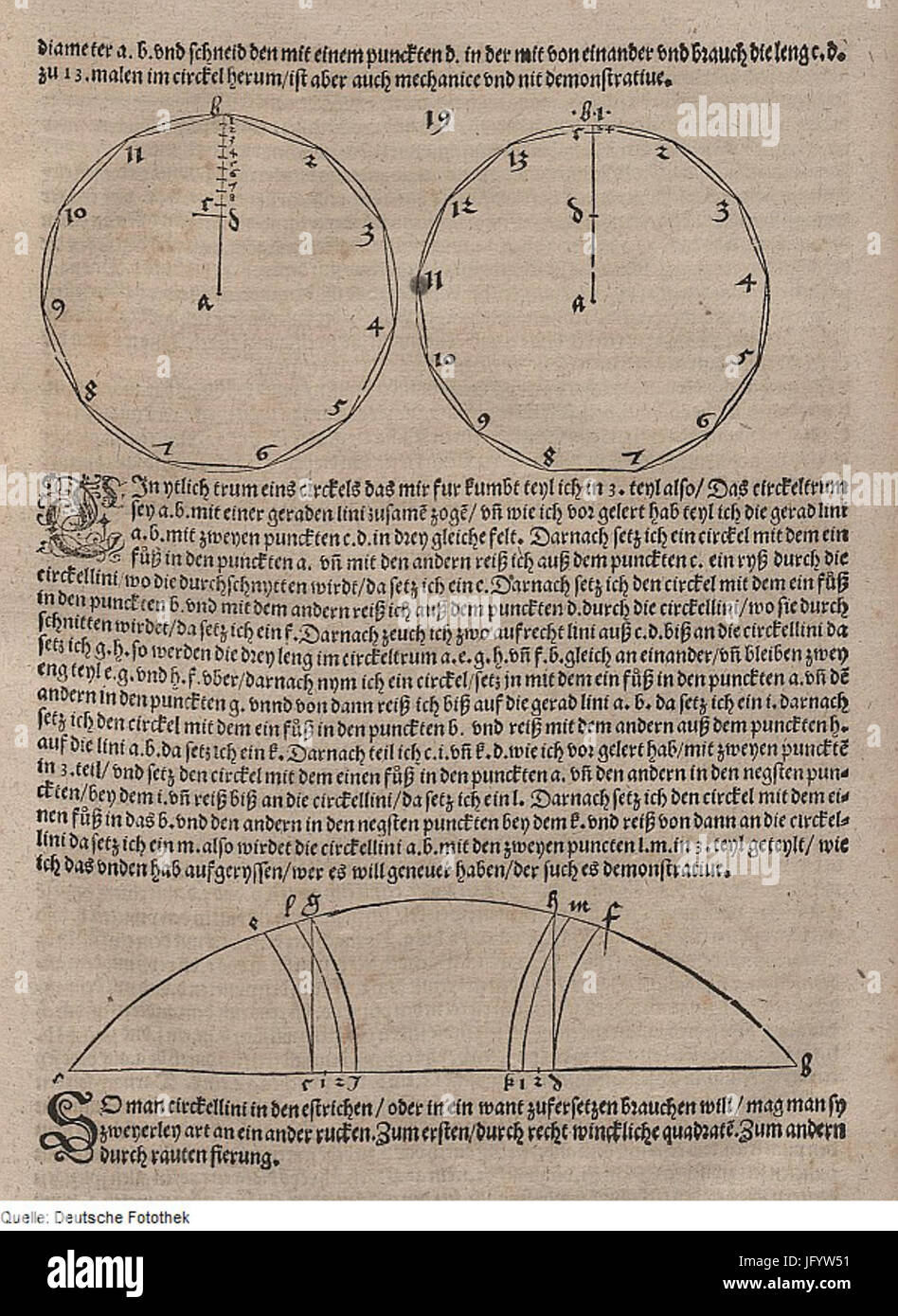 Fotothek df tg 0000697 Geometrie 5E Vieleck 5E Kreisbogen Stock Photo ...