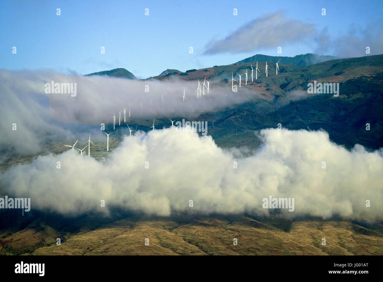 Hawaii wind farm hi-res stock photography and images - Alamy