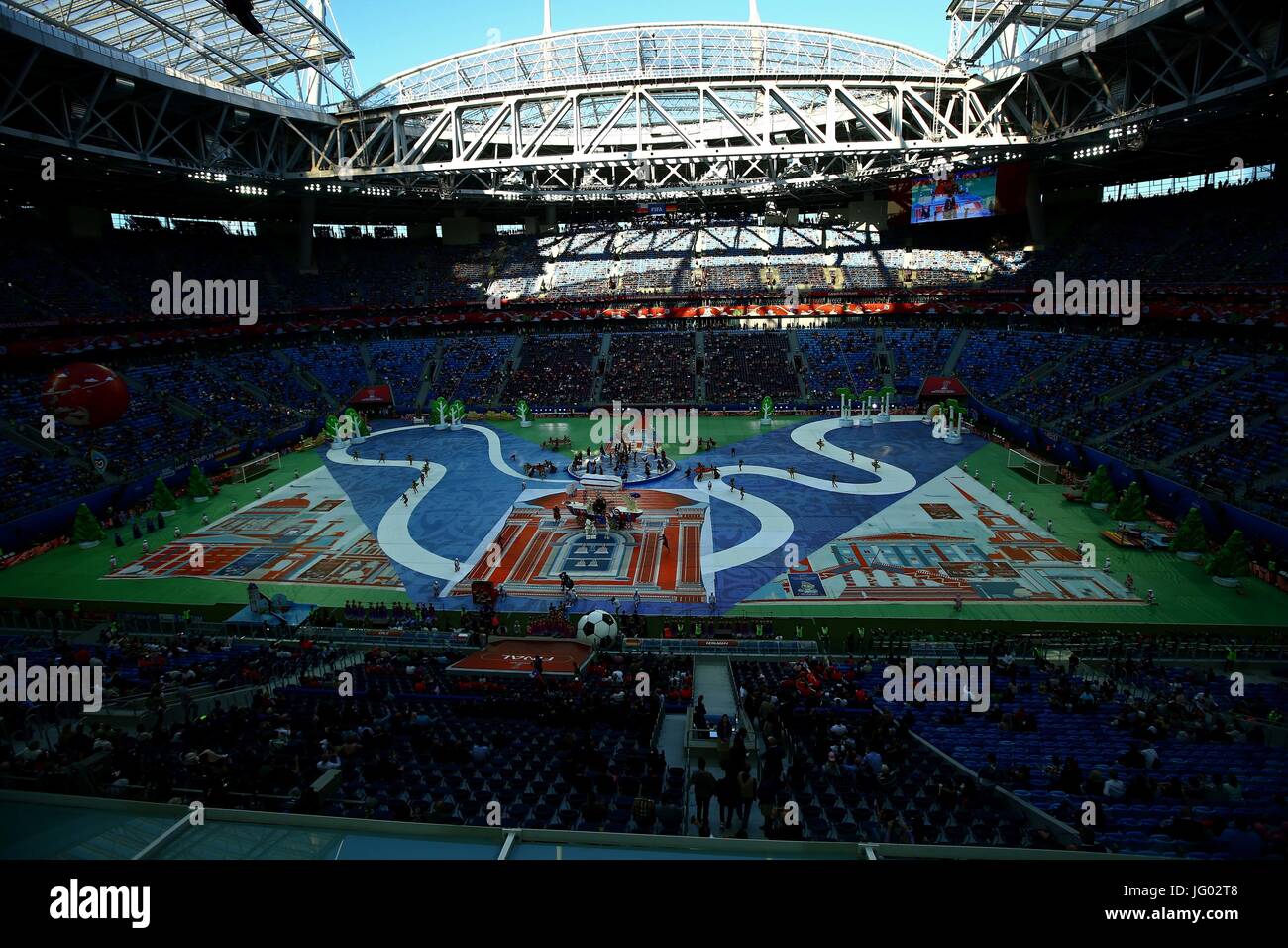 St Petersburg, Russia. 2nd July, 2017. CHILE VS GERMANY - Closing ...