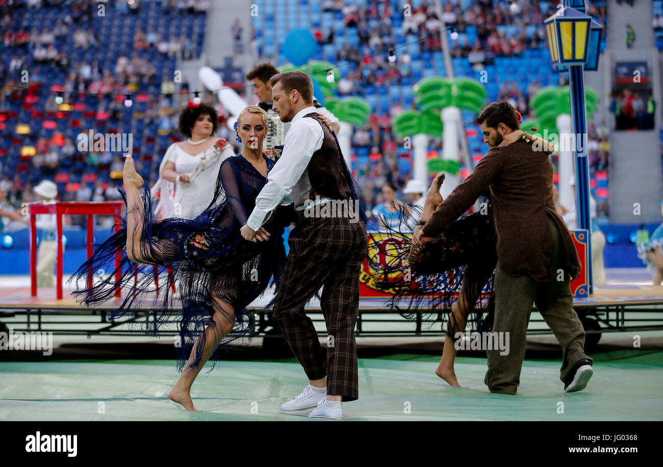 St Petersburg, Russia. 2nd July, 2017. CHILE VS GERMANY - Argentina is ...