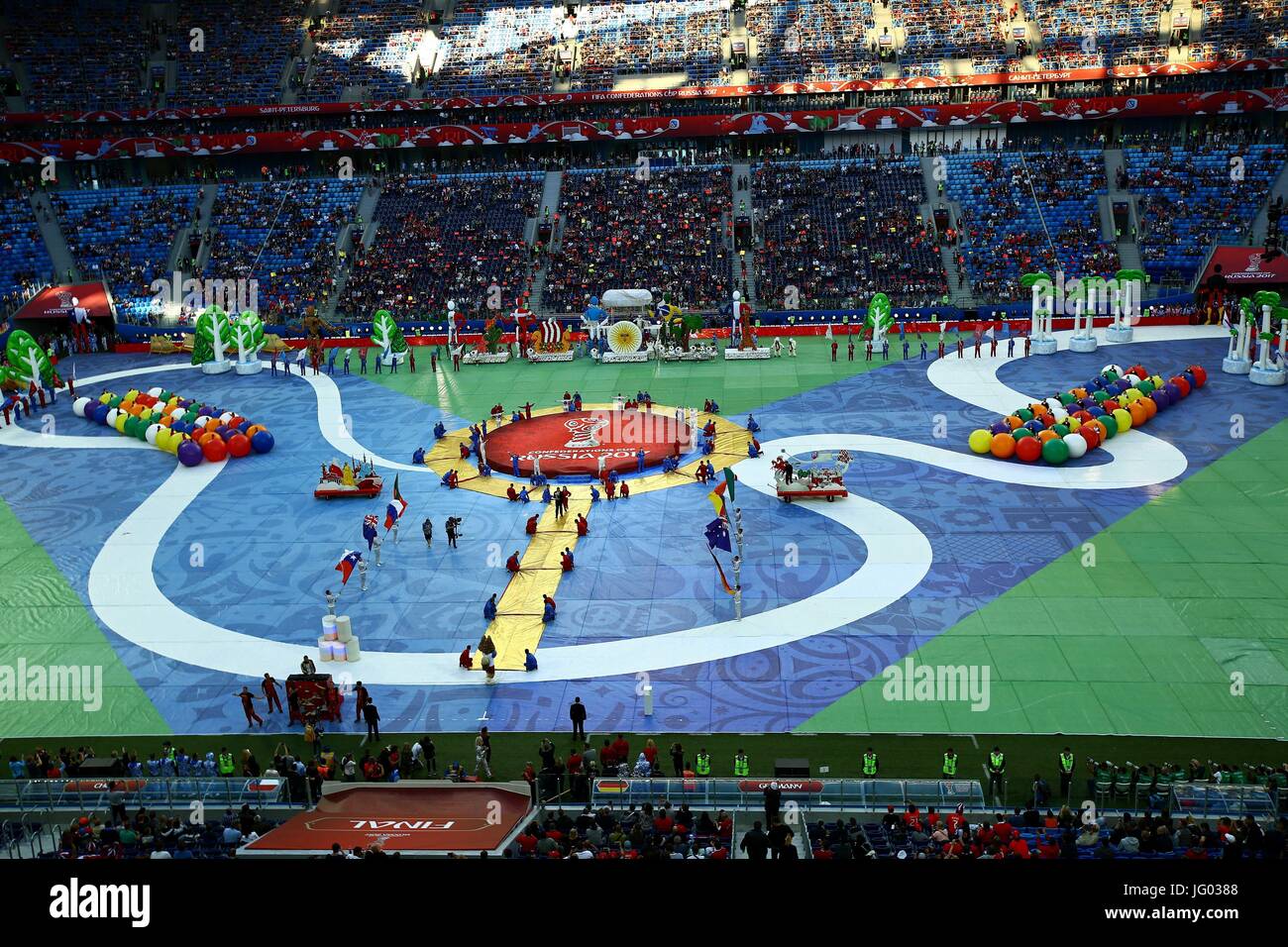 St Petersburg, Russia. 2nd July, 2017. CHILE VS GERMANY - Closing ...