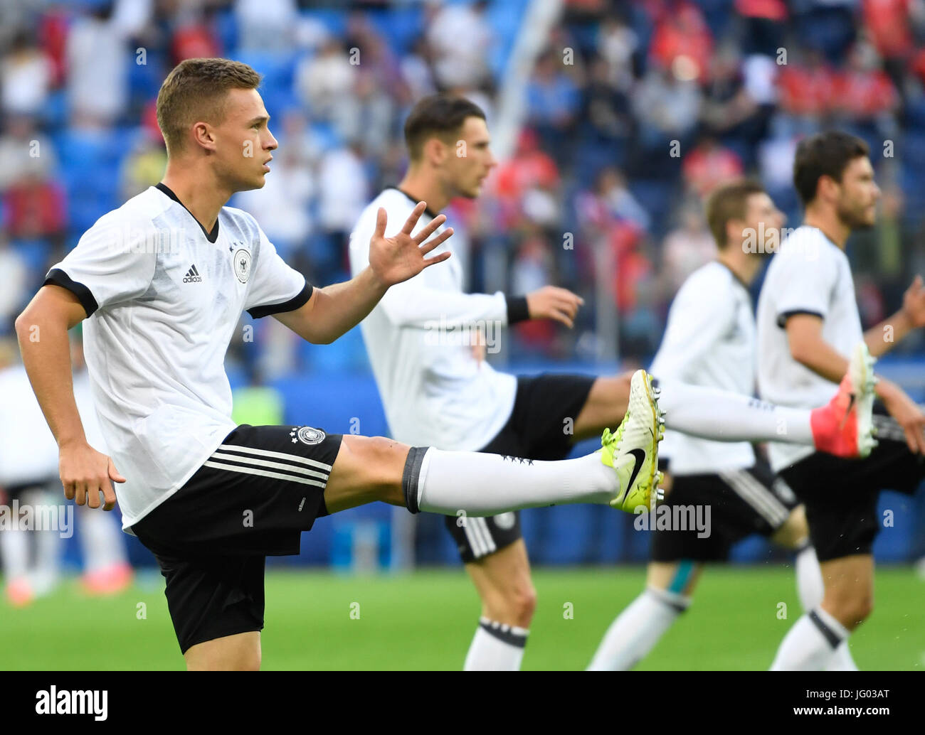 Saint Petersburg, Russia. 2nd July, 2017. Germany's Joshua Kimmich ...