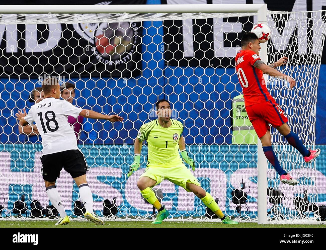 St Petersburg, Russia. 2nd July, 2017. CHILE VS GERMANY - HERNANDEZ ...
