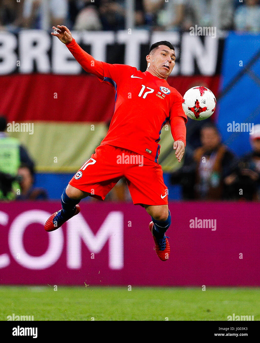 St Petersburg, Russia. 2nd July, 2017. CHILE VS GERMANY - MEDEL Gary of ...