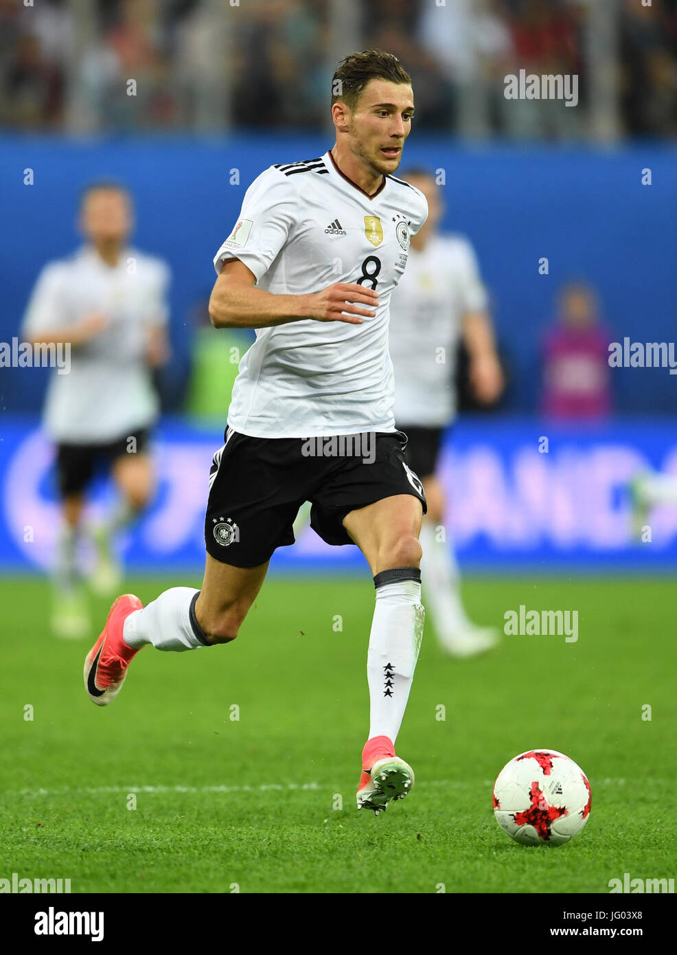 Saint Petersburg, Russia. 2nd July, 2017. Germany's Leon Goretzka in ...