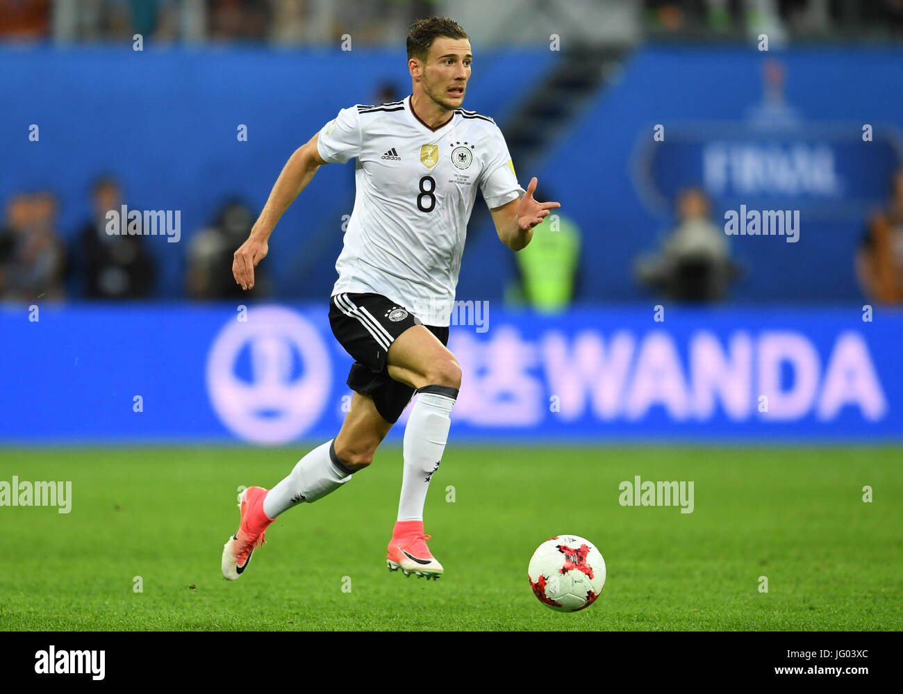 Saint Petersburg, Russia. 2nd July, 2017. Germany's Leon Goretzka in ...