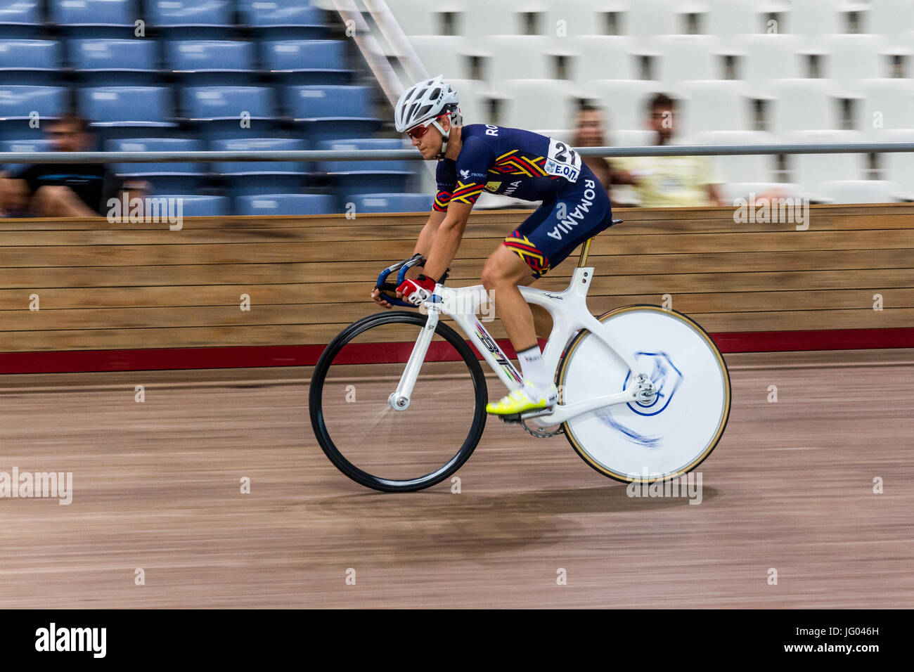 Romania's Andrei Ionut Andrei is seen during the Athens Track Grand ...