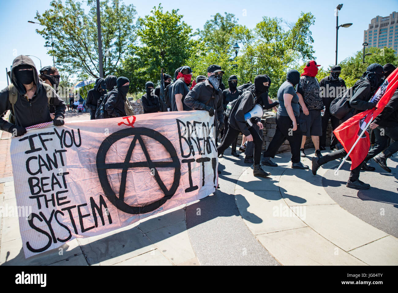 Antifa flag hi-res stock photography and images - Alamy