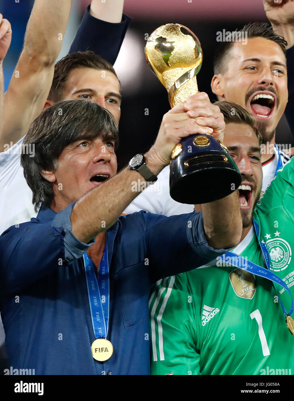 St. Petersburg, Russia. 2nd July, 2017. Germany coach Joachim LOW of ...