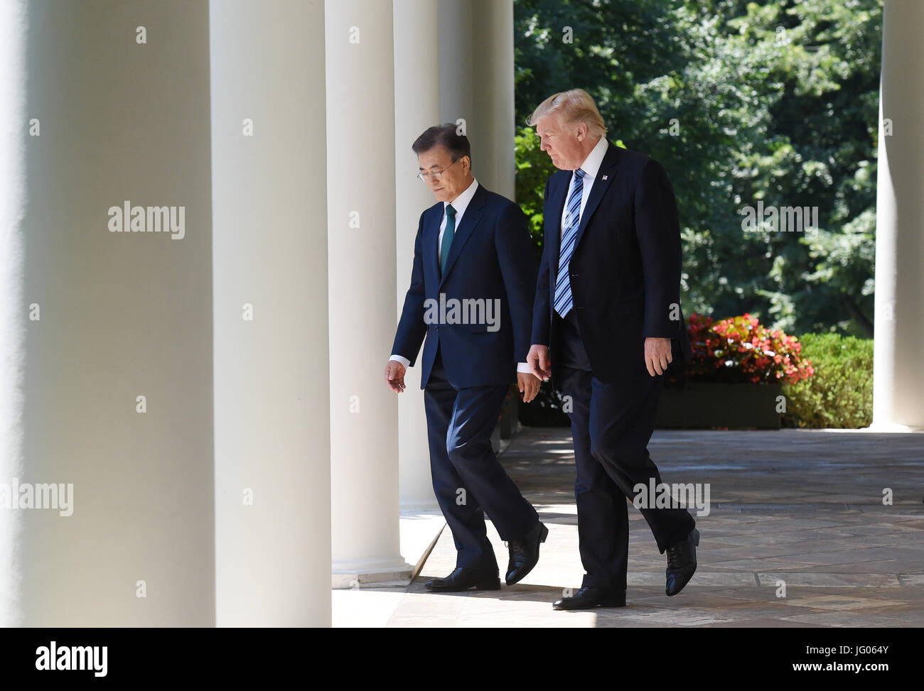 United States President Donald J. Trump and President Moon of the ...