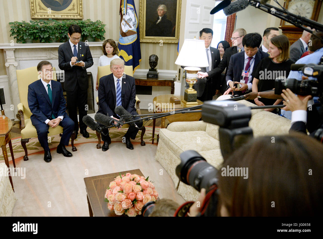 United States President Donald J. Trump meets with President Moon Jae ...