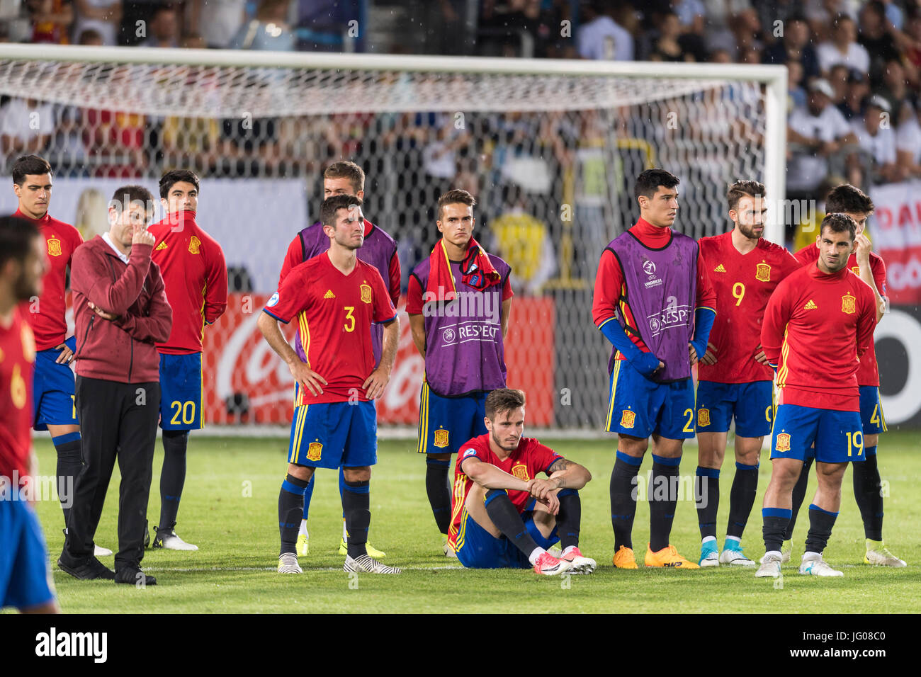 Krakow, Poland. 30th June, 2017. Spain team group (ESP) Football/Soccer ...
