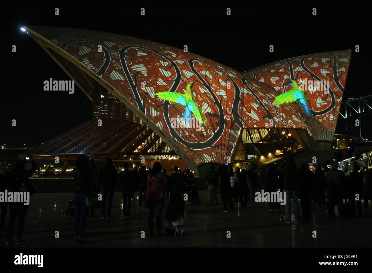 Sydney, Australia. 3rd July, 2017. The ‘Badu Gili' (Water Light, in ...