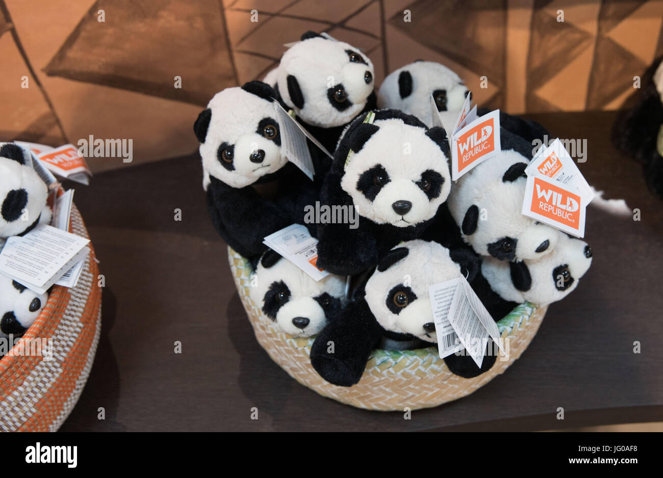 Berlin, Germany. 3rd July, 2017. Panda merchandise can be seen at the ...