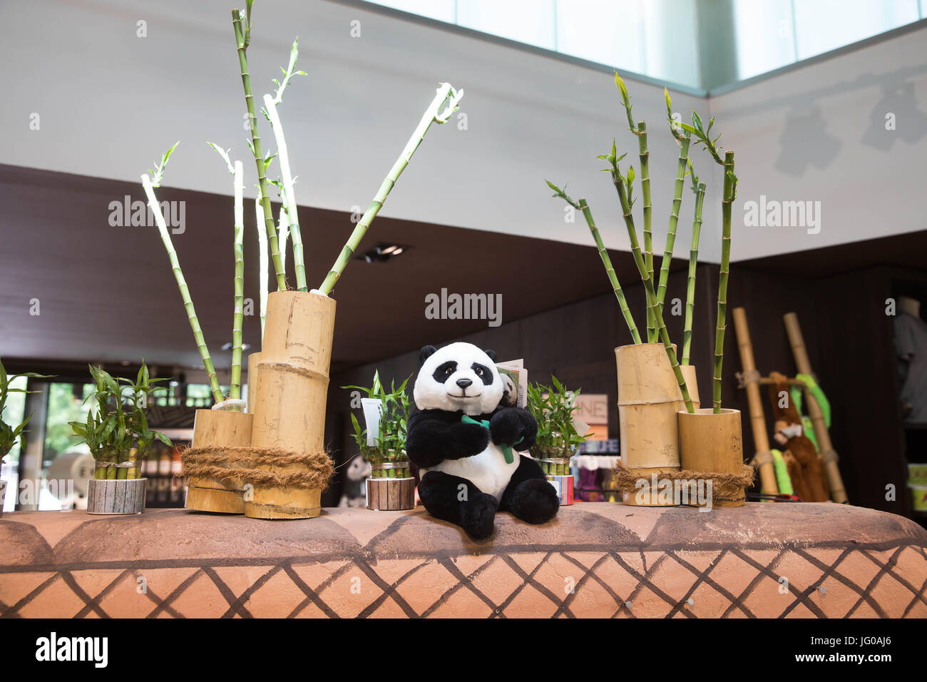 Berlin, Germany. 3rd July, 2017. Panda merchandise can be seen at the ...