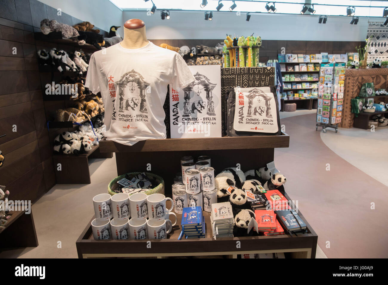 Berlin, Germany. 3rd July, 2017. Panda merchandise can be seen at the ...
