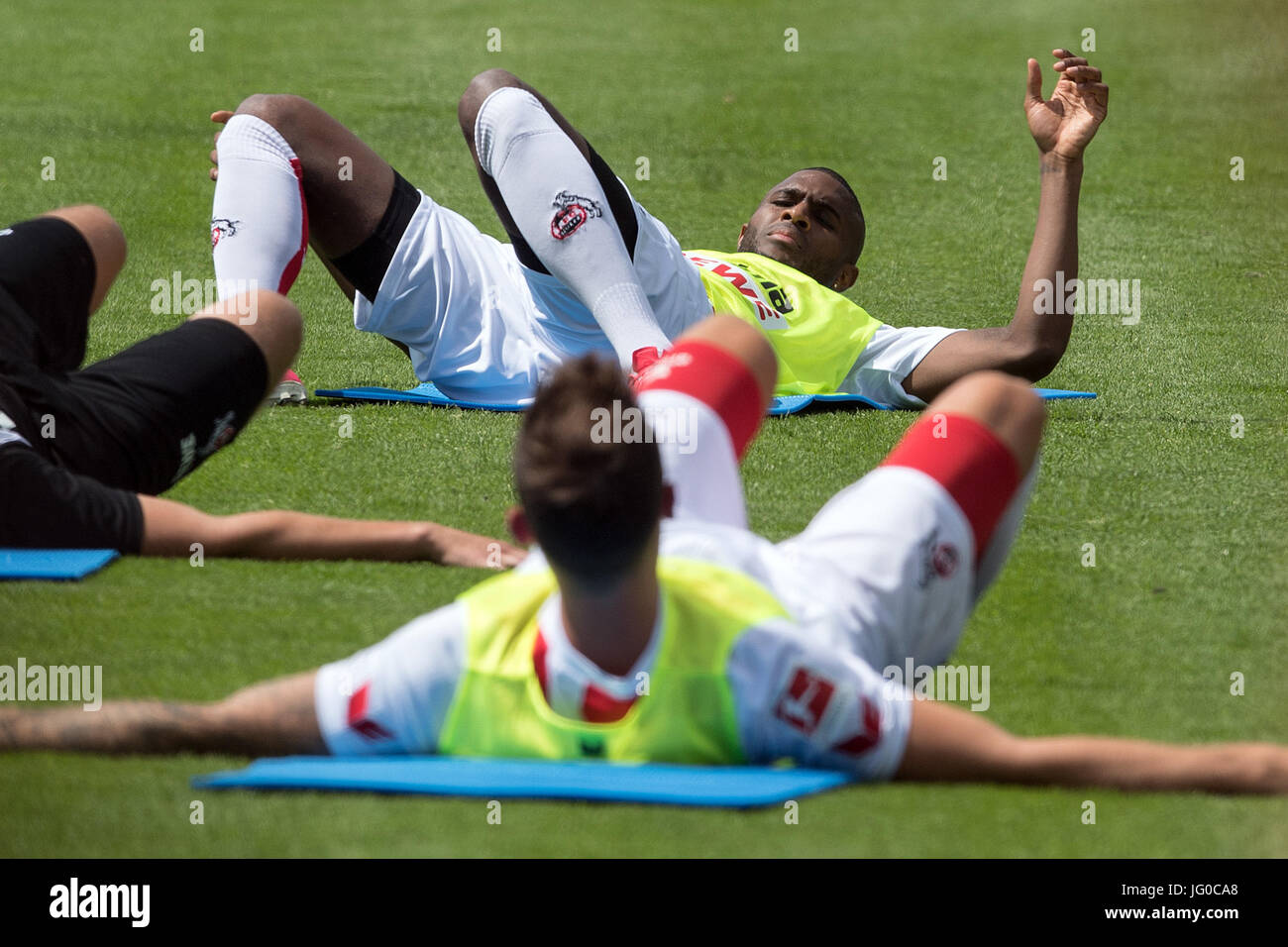 Cologne's Anthony Modeste at a training session in Cologne, Germany, 3 ...
