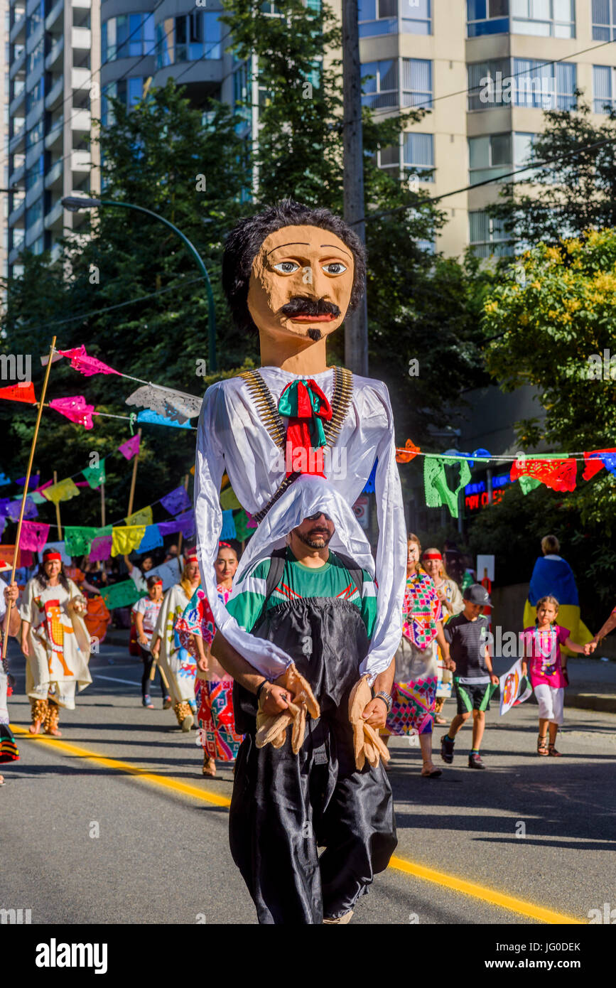 Vancouver, Canada. 2nd Jul, 2017. Mexican Group celebrates being ...