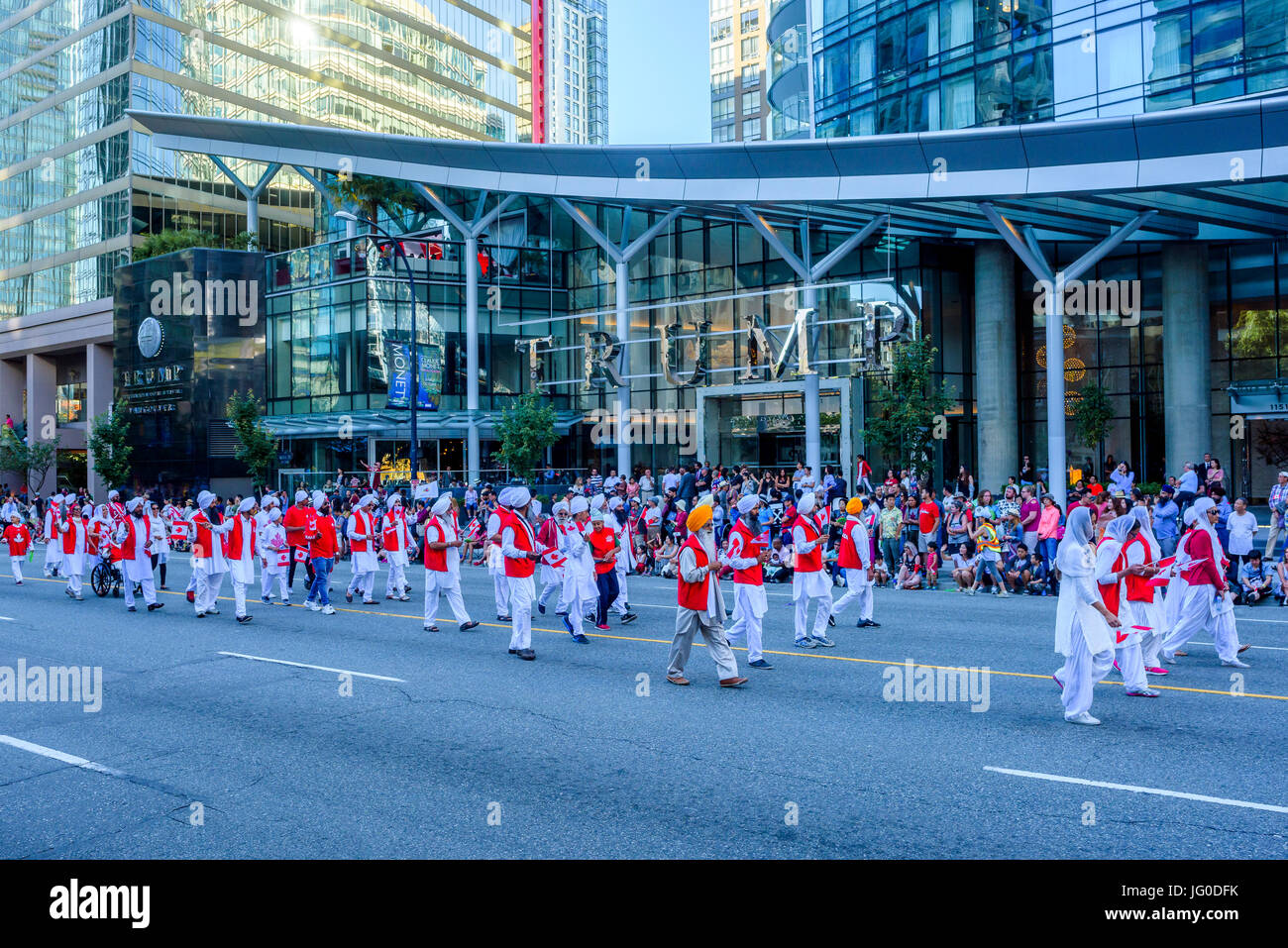 Vancouver, Canada. 2nd Jul, 2017. Sikh Group celebrates being Canadian ...